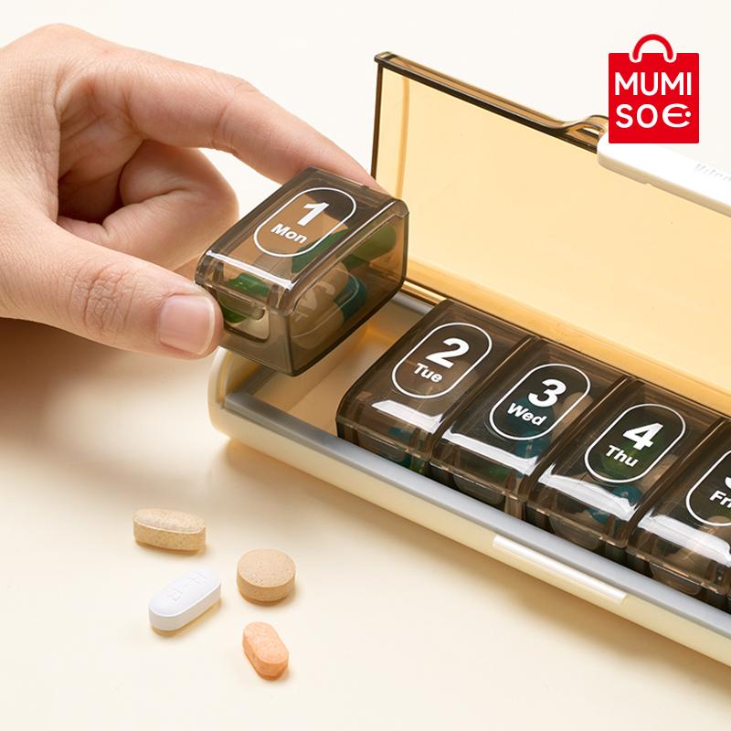 7 Gridding Pill Box Large Capacity Pill Medicine Storage Pil - TikTok ...