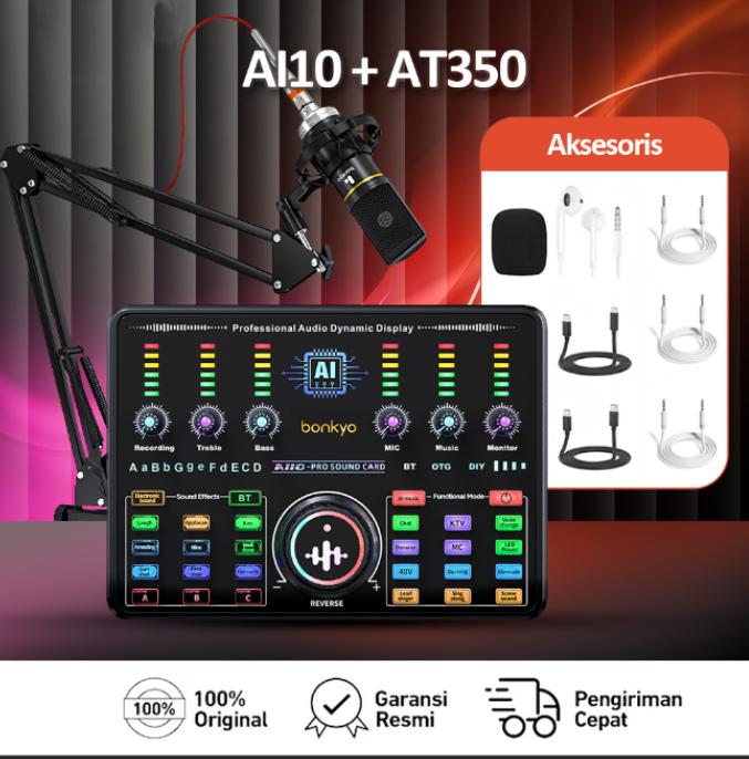 Bonkyo 2025 A10(Chip AI)Sound card + mikrofon braket kantilever - Shop ...