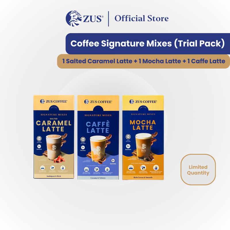 ZUS Signature Mixes Coffee - Trial Pack (Mixed) - TikTok Shop Malaysia