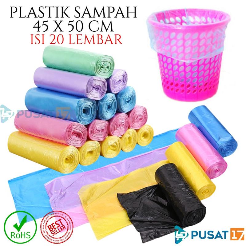 Promo KANTONG PLASTIK SAMPAH 45X50CM ISI 20 LEMBAR / KANTONG - Shop ...