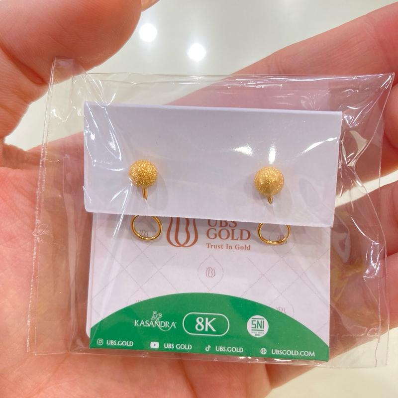 Anting Toge Dewasa Wanita Model Full Emas Asli kadar 37,5% 8K - Shop ...