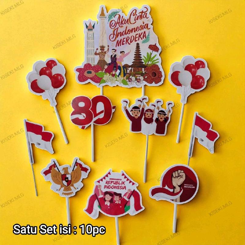 Topper Tumpeng Agustusan HUT RI Kemerdekaan Indonesia - Shop | Tokopedia