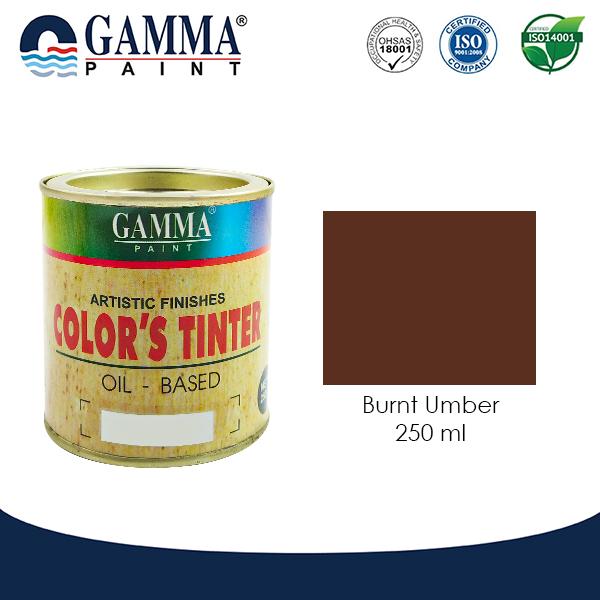 Jual Gamma Paint Color's Tinter Cat Antik BURNT UMBER Oil Based 250ml ...