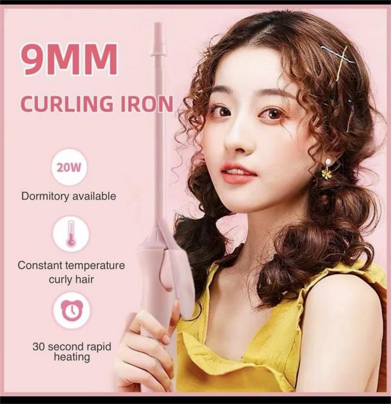 Retro Curly Hair Modeling Artifact 9MM Hair Curler Fast Heating ...