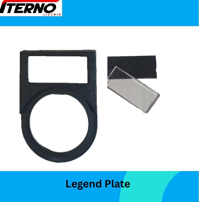 Jual Legend Plate 22mm 25mm Panel Label PLat Nama Push Button Pilot ...