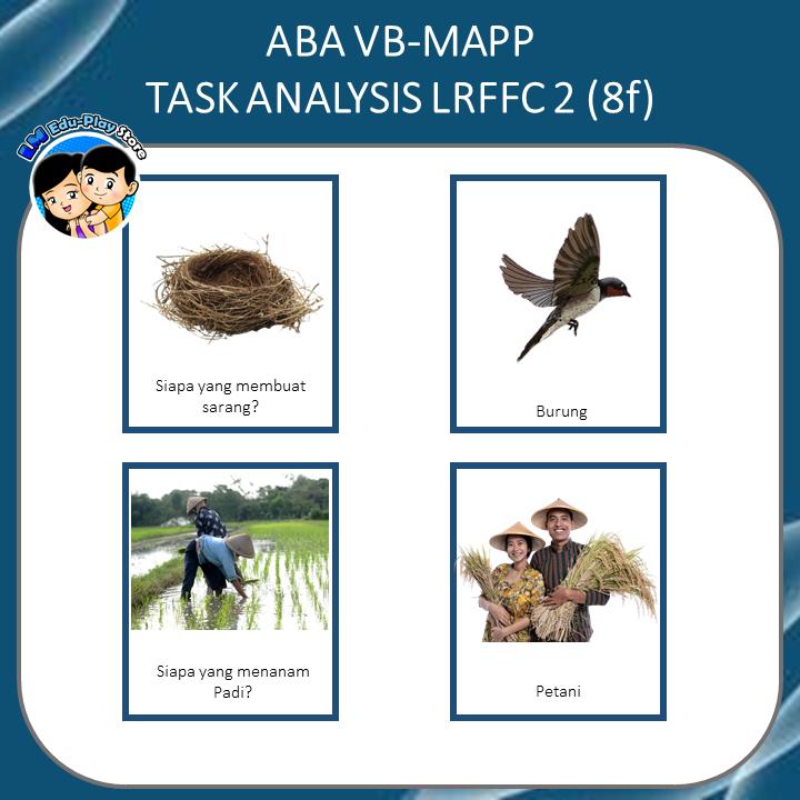 Kartu Belajar ABA-VB Task Analysis LRFFC Level 2 (8f) - Shop | Tokopedia