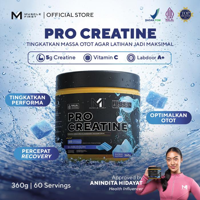 Promo MUSCLE FIRST Pro Creatine 360gr - Menambah Massa Otot Suplemen ...