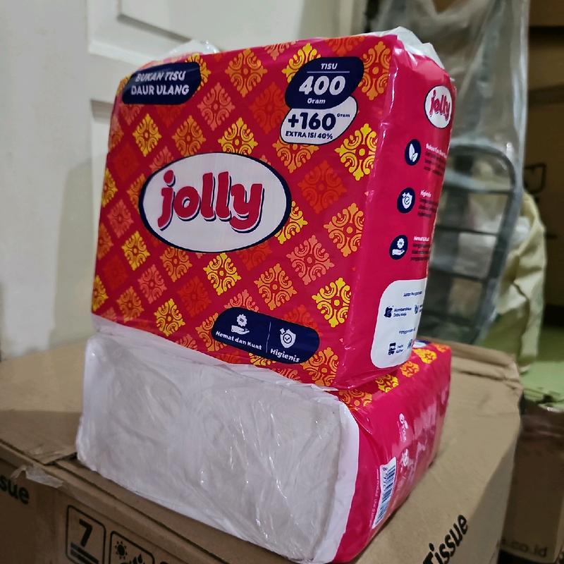 TISSUE JOLLY 560 GR 2 PLY FACIAL TISSUE 100% VIRGIN PULP ASL - Shop ...