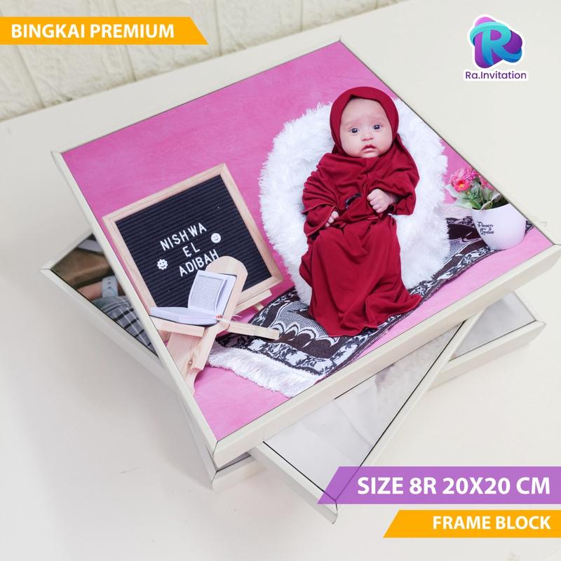 COD (2 PCS) CETAK FOTO BINGKAI 8R 20X20CM LAMINASI DOFF FRAME - Shop ...