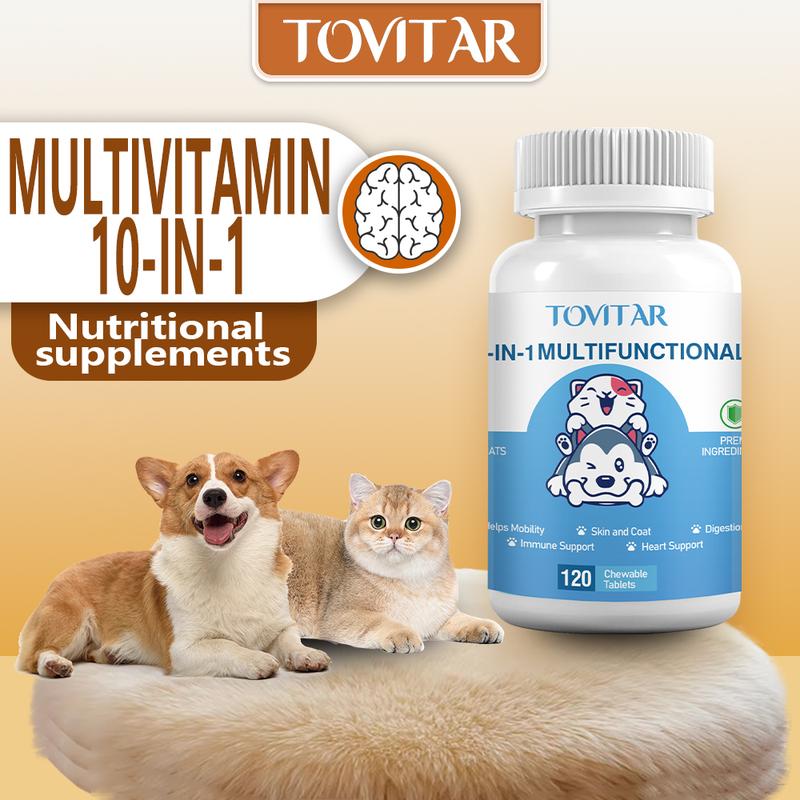 TOVITAR Suplemen Vitamin 10 dalam 1 untuk Kucing dan Anjing - Dukungan ...