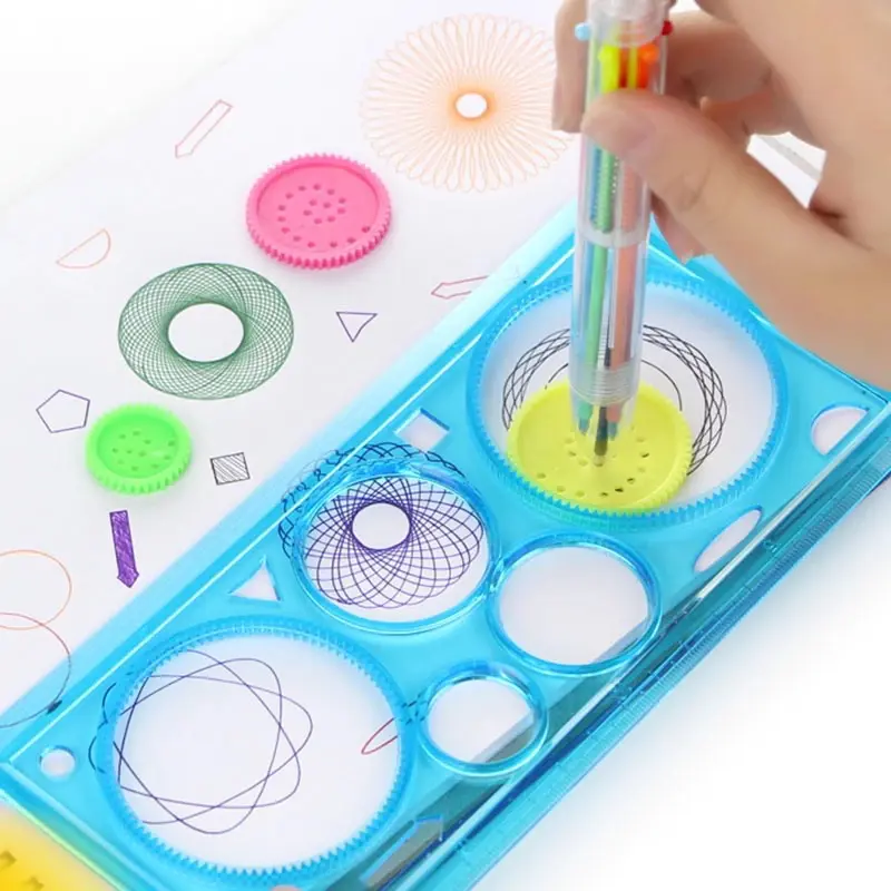 1PC Rotatable Drawing Template Quickly Draw Stereo Geometry Circle ...