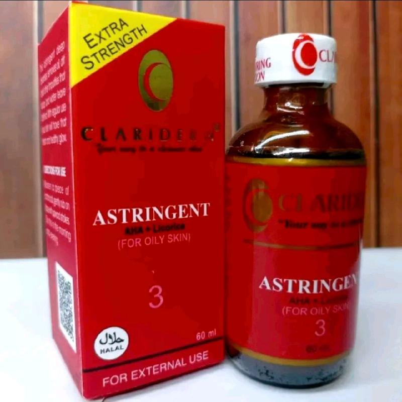 CLARIDERM ASTRINGENT 3 ALKOHOL / TONER PEMBERSIH WAJAH Cleanser Muka ...