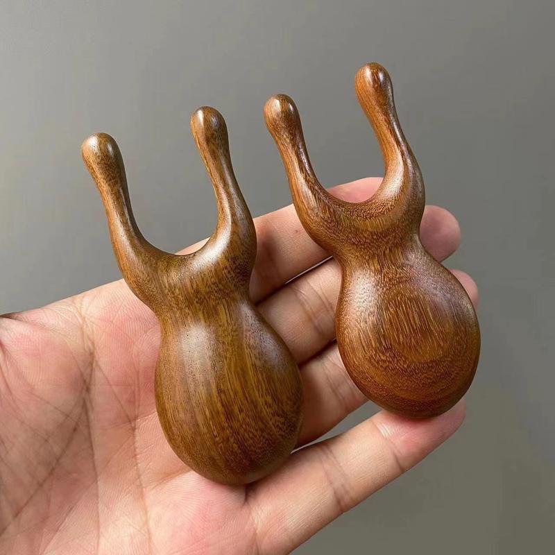 YANKUN Sandalwood Manual Massage Tool Head Facial Massager Fatigue - TikTok Shop Singapore