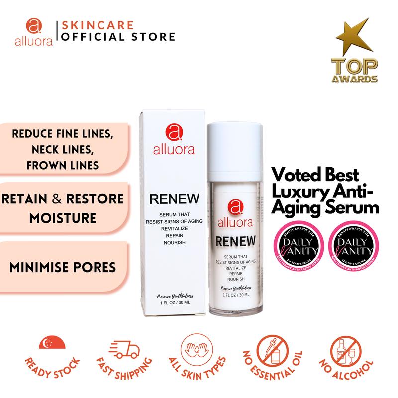Alluora RENEW Serum (30ml) Reduce Fine Lines, Neck Lines Frown - TikTok ...