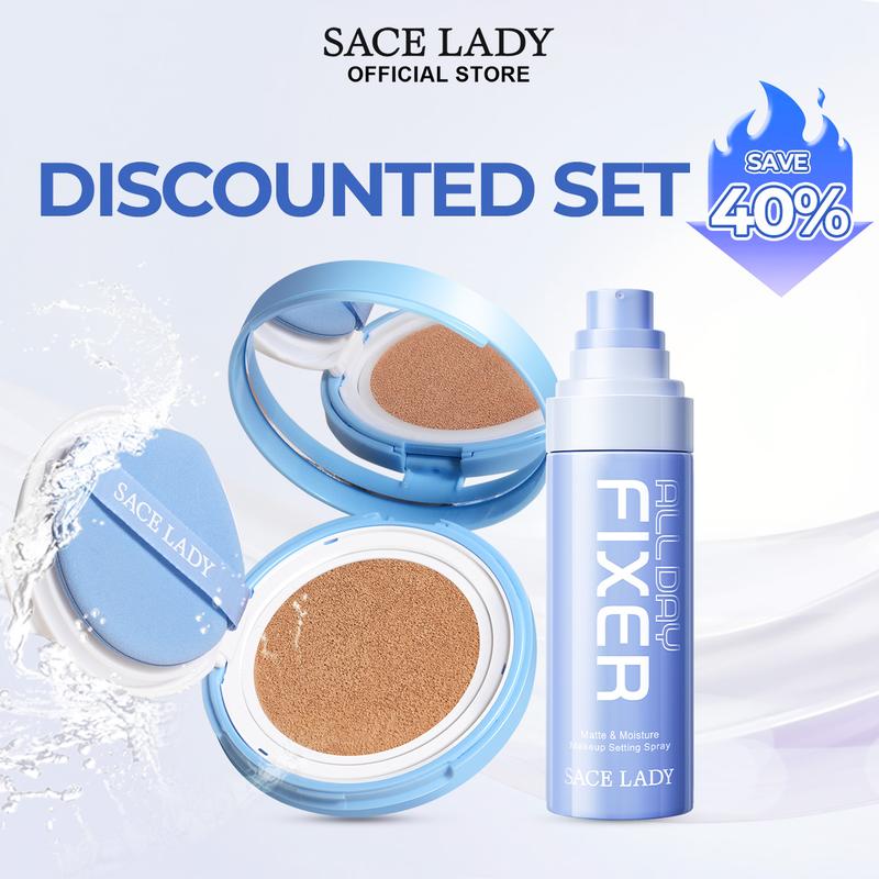 SACE LADY Makeup Set With BB Cushion Matte & Setting Spray Lasting ...