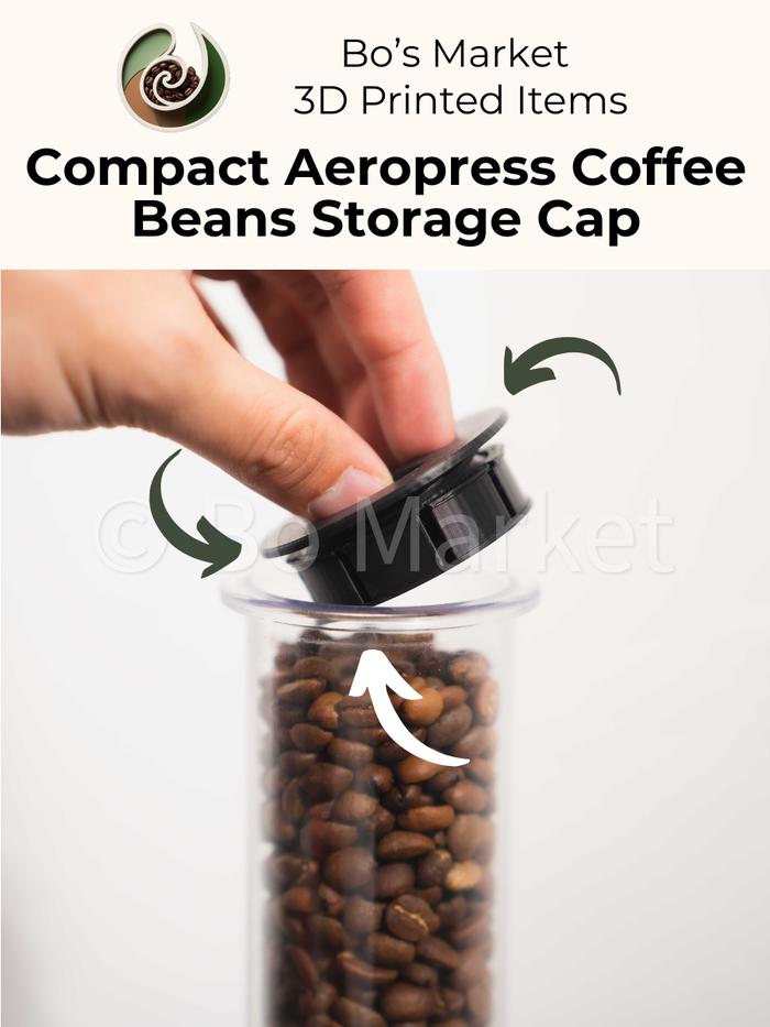 Jual Compact Aeropress Coffee Beans Storage Cap Tutup Perubah Aeropress ...
