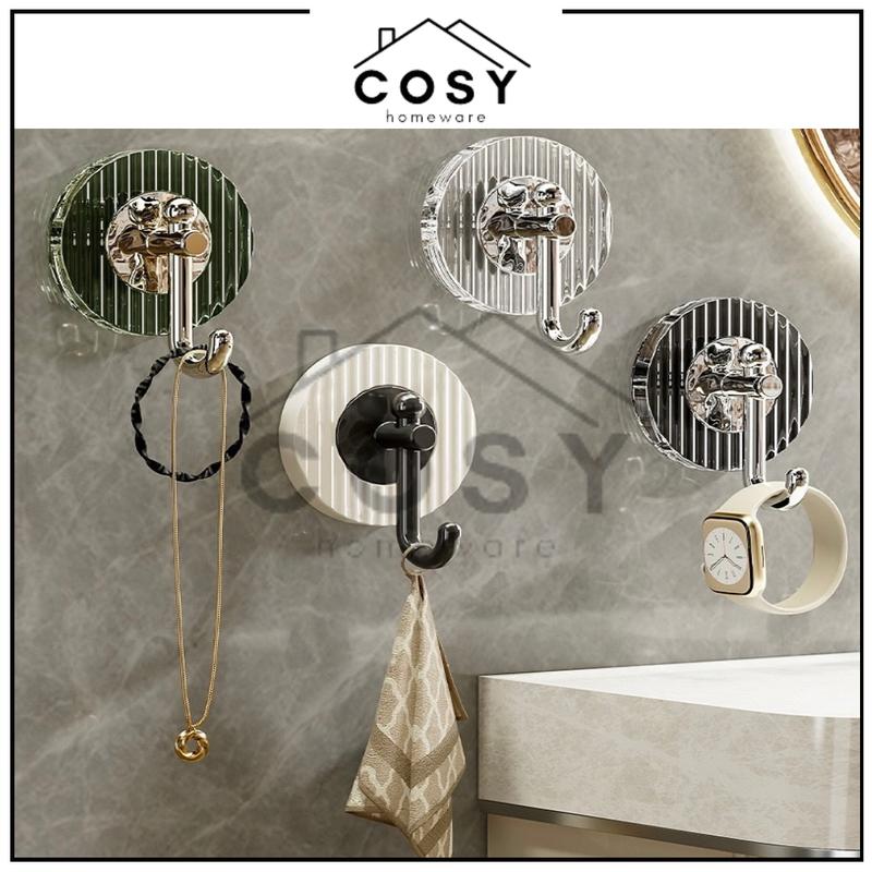 COSY Gantungan Hook Bulat Akrilik Premium Tebal / Tempelan Dinding ...