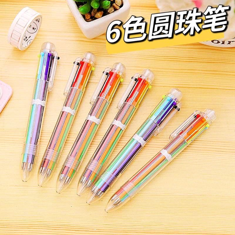 Pen Ballpoint 6 Warna 0.5mm 6 Colors Ballpoint Pen 0.5mm - TikTok Shop ...