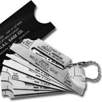 Jual G.A.L Weld Fillet Gauge 7-Piece Set 1/8" to 1", Inch Metric Scale ...