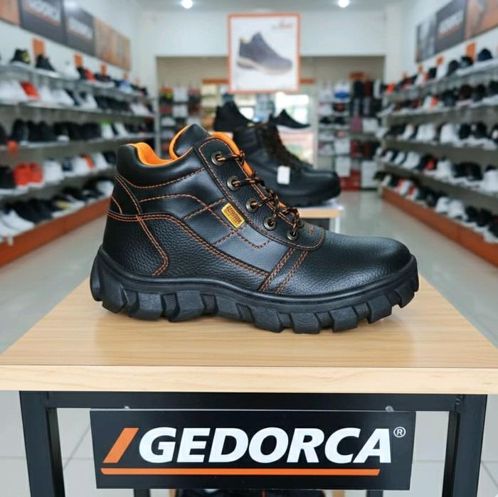 Promo safety boots terbaru Gedorca Jaguar Sepatu Safety Ujung Besi ...