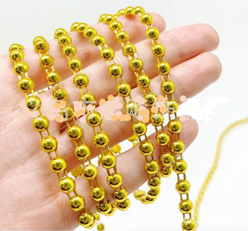 1yard Gold Silver ABS semicircle connecting beads DIY weddin - TikTok ...