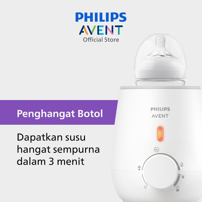 Promo [Free Bottle Natural 3.0 4OZ) Philips Avent Fast Bottle Warmer ...
