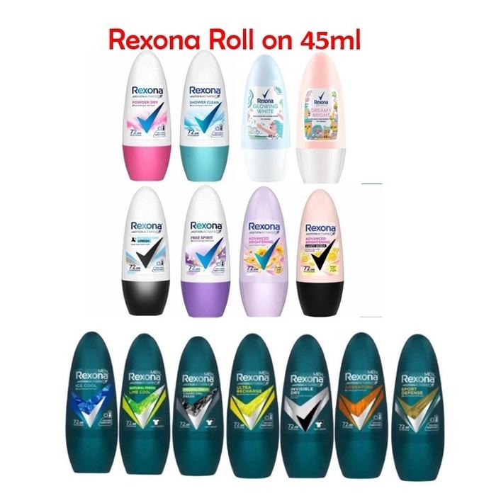 Jual Rexona Roll On Deodorant 45ml untuk Pria dan Wanita ...