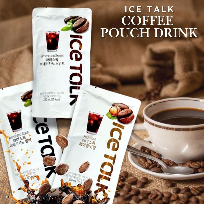Ice Talk Korean Coffee Pouch Drink 230ml - Black Americano, Sweet - TikTok Shop Philippines
