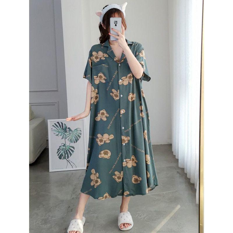 【Plus Size】(40-150kg) Women Oversized Pajamas Loose Long Style - TikTok ...