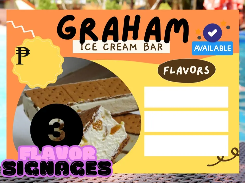 AW ICE CANDY Flavors Signage - Meryenda Business, For Sale, Laminated ...