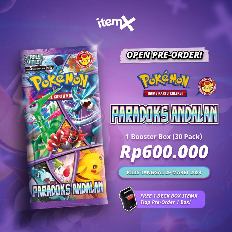 Pokemon TCG - Paradoks Andalan Booster Box Indonesia (Sealed - Shop ...