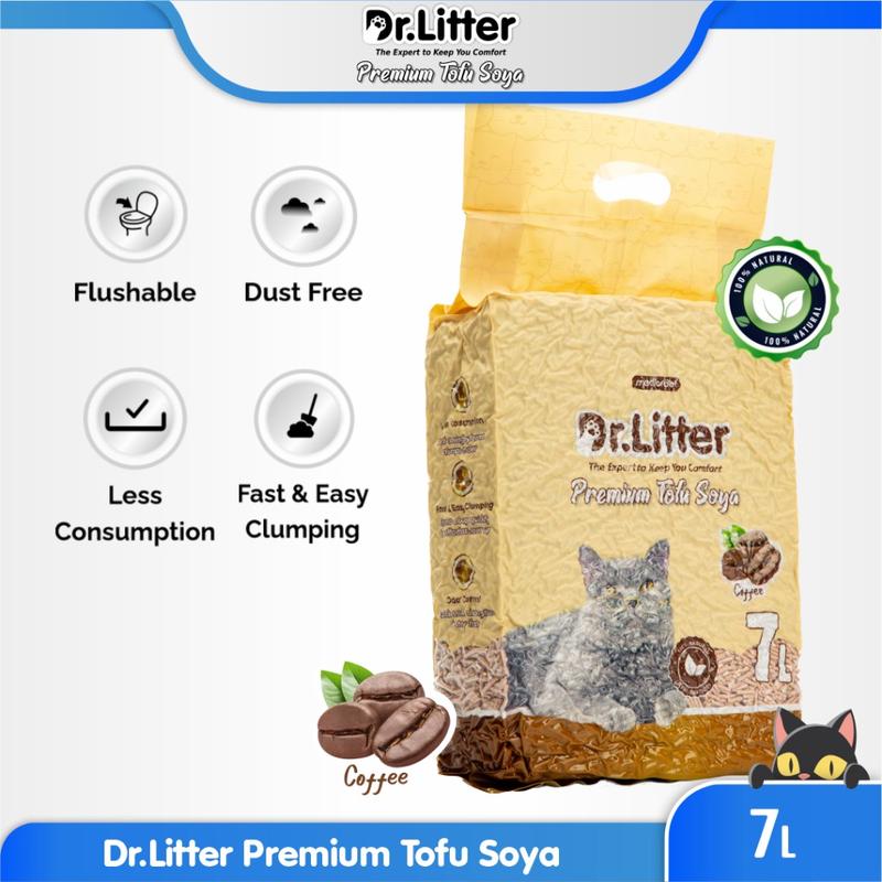 Dr. Litter Tofu 7L Coffee Pasir Kucing - Shop | Tokopedia