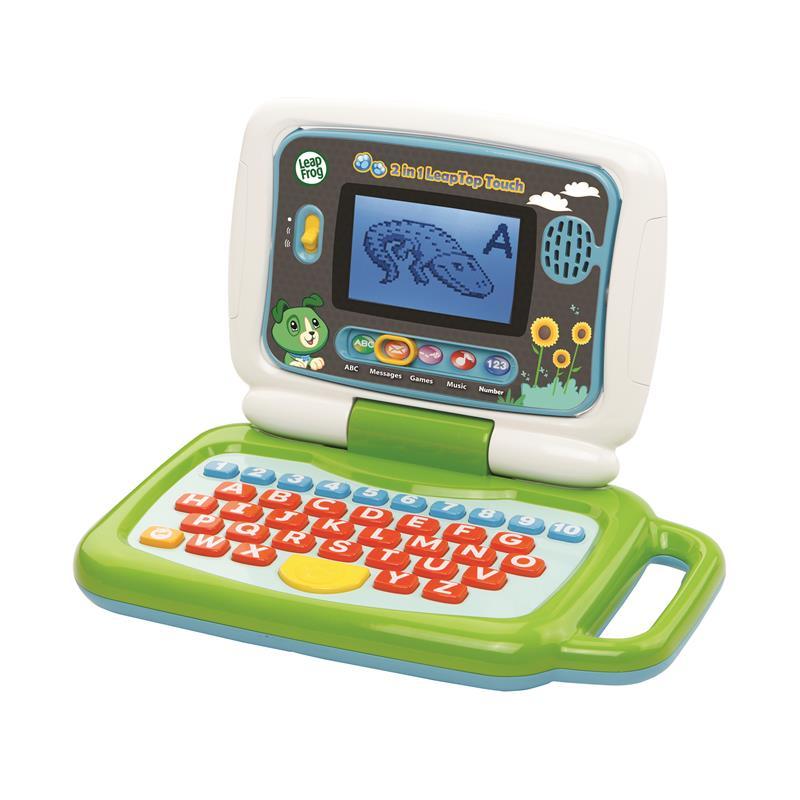 OPENBOX | LeapFrog 2-In-1 Leaptop Touch - Green / Pink | Educational ...
