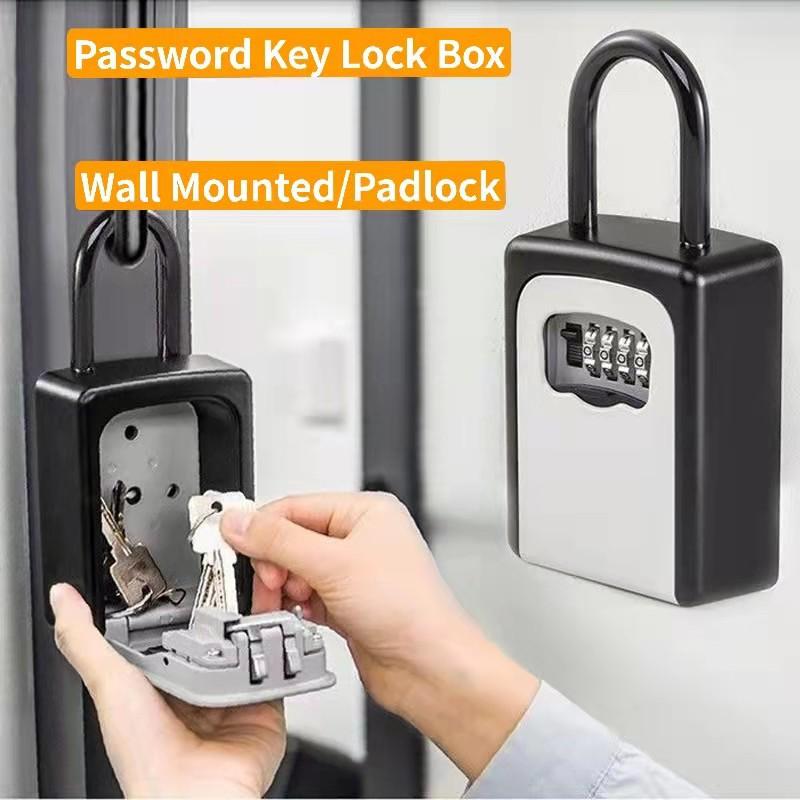 Metal Quality Anti-Theft Lock Password Key Box Padlock Outdoor Key Safe ...
