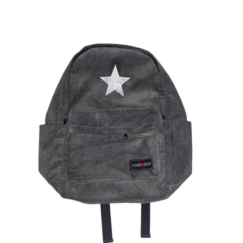 Tas ransel corduroy CHAXKO tas laptop tas sekolah tas fhasion Backpack ...