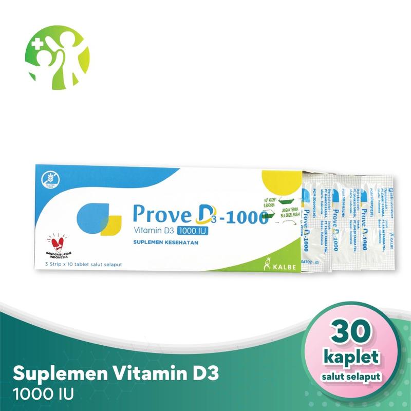 PROVE D3 Tablet - Vitamin D3 1000 IU - Suplemen Kesehatan - Shop ...