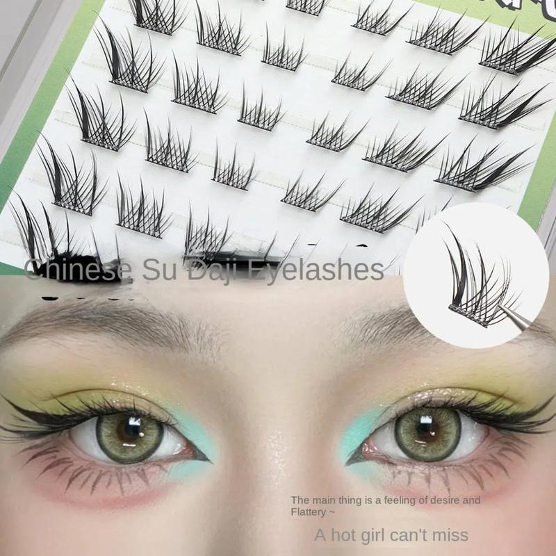 Cold Fox Eyelashes Glue-free False Eyelashes Segmented Single Cluster ...