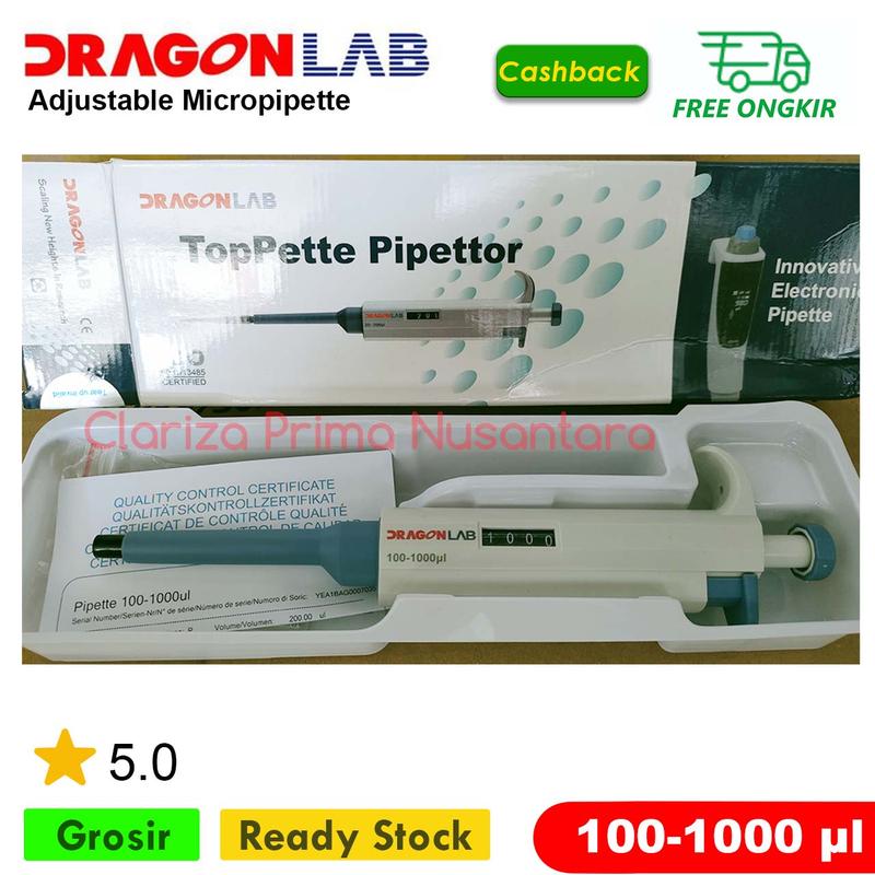 Micro Pipette 100-1000 ul DragonLab Mikro pipet Adjustable Micro - Shop ...