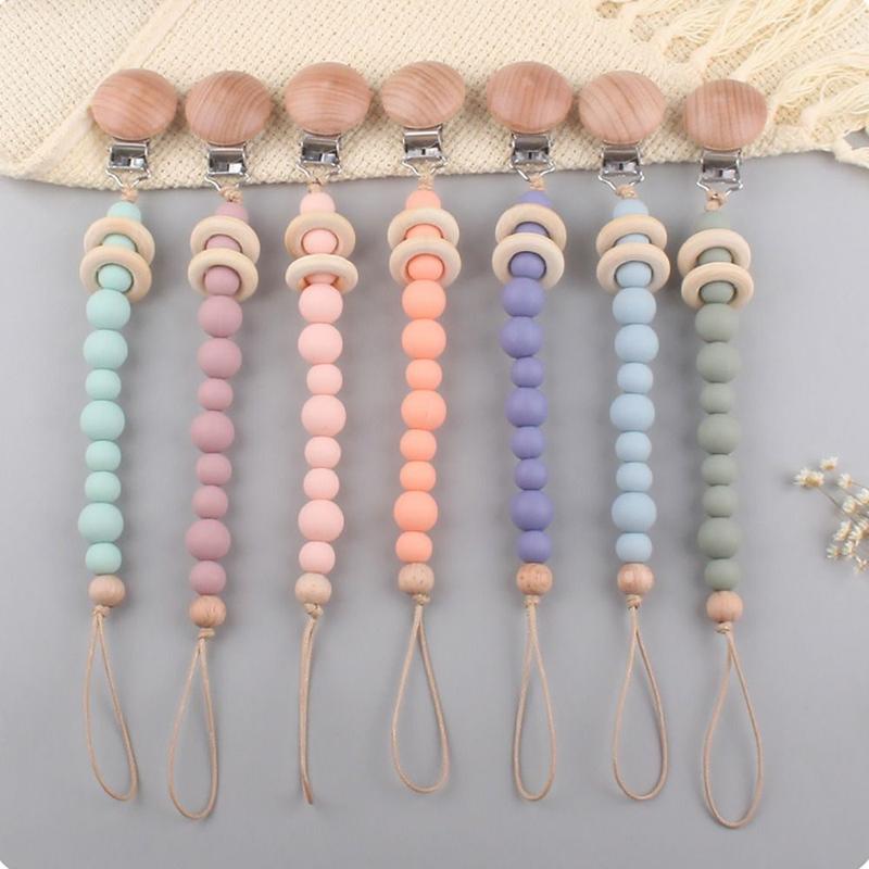 Gifts Chew Teething Toys Soother Chains Baby Pacifier Chain Anti-drop ...