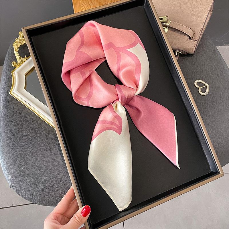 27.55inch Silk Square Scarf Multifunctional Air Hostess Scar - TikTok ...