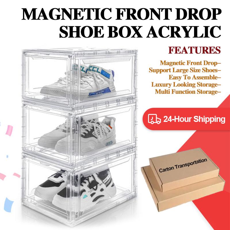 Kotak Sepatu Box Akrilik Rak Sepatu Magnetik Yang Dapat shoe - Shop ...