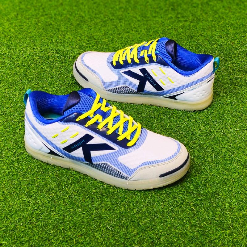 KELME HAWK WHITE BLUE FUTSAL SHOES - TikTok Shop Malaysia