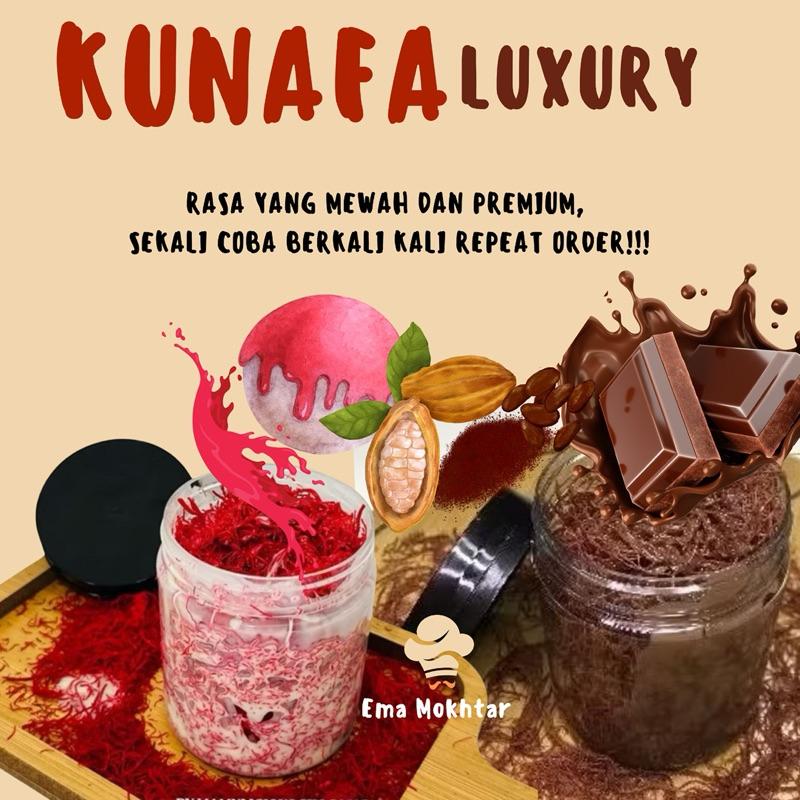 KUNAFA Luxury Crispy Flavour Red Velvet Chocolate Toffee Matcha ...