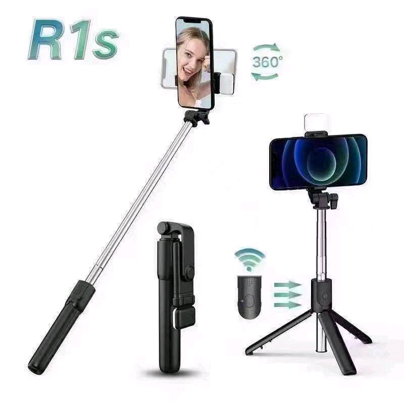 TONGSIS+TRIPOD HP R1s 360° BISA PENDEK PANJANG Selfie Stick Tripod ...
