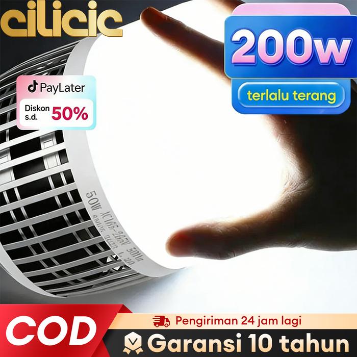 Promo 【Garansi 10 tahun 】Cilicic Lampu Led Jumbo Lampu led tbulb E27 ...