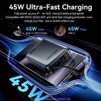 Jual VENTION FHGH0 Power Bank 20000mAh 45W Type C USB A With Built in ...