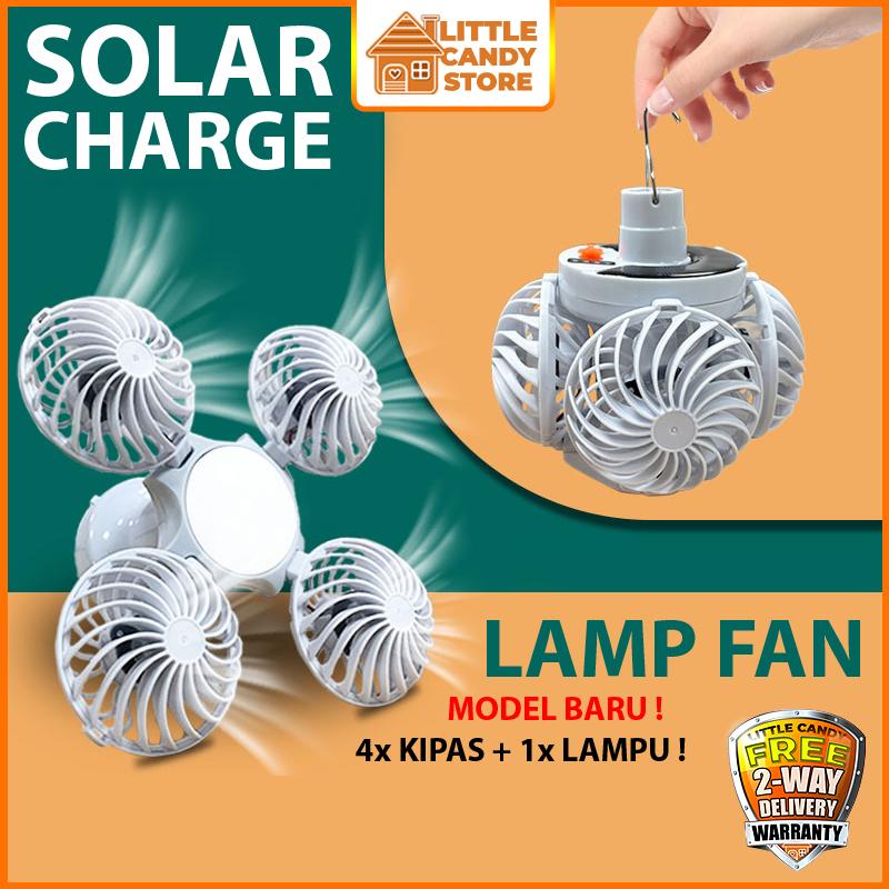 Little Candy Solar Camping Lamp Fan Portable Emergency Hanging - TikTok ...