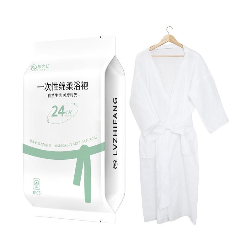 [Disposable Hotel Bathrobe] Travel Cotton Bathrobe Spa Sauna - TikTok ...