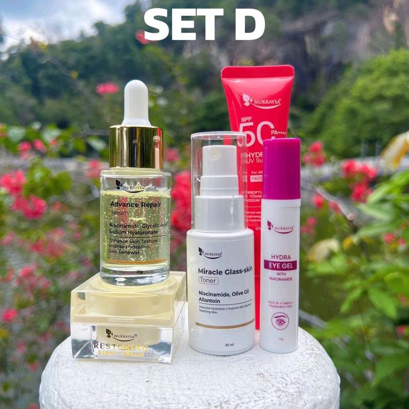 FULLSET skincare Nurraysa serum toner sunscreen krim malam gel mata ...