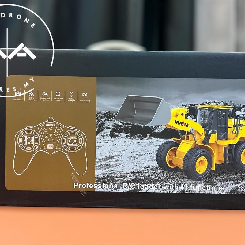 Huina 1552 1:16 Alloy 11-channel remote control rc bulldozer - TikTok ...